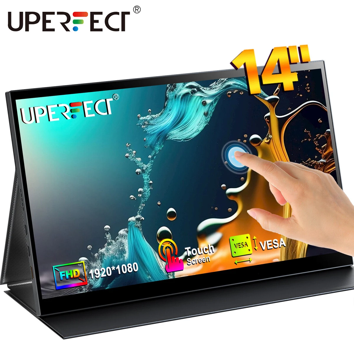 UPERFECT-14-Inch-Touchscreen-Portable-Monitor-1080P-IPS-Panel-Display ...