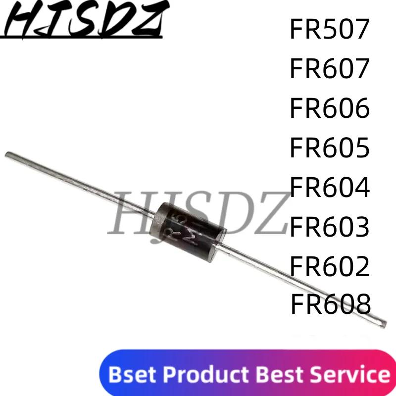 Fast-Recovery-Diode-20-Piezas-FR507-FR607-6A-1000V-R-6-FR606-FR605 ...