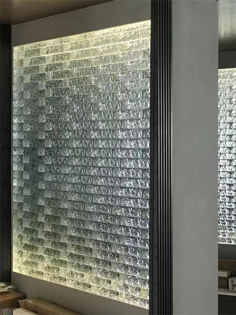 Glass Block Divider Wall