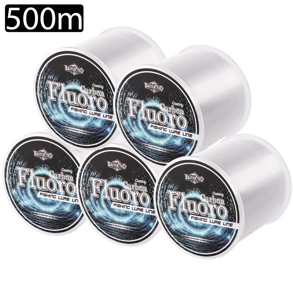 500M Fluorocarbon Coating Fishing Line 4.13LB-34.32LB Carbon Fiber ...