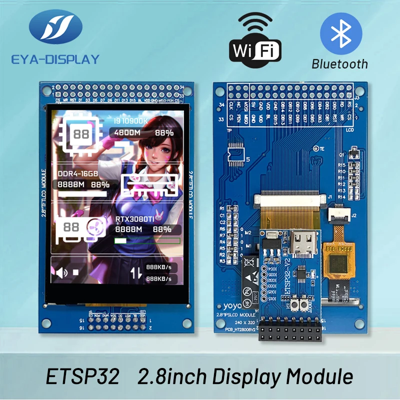 ESP32-IPS-module-LVGL-WIFI-Bluetooth-development-board-2-8-inch-240-320 ...