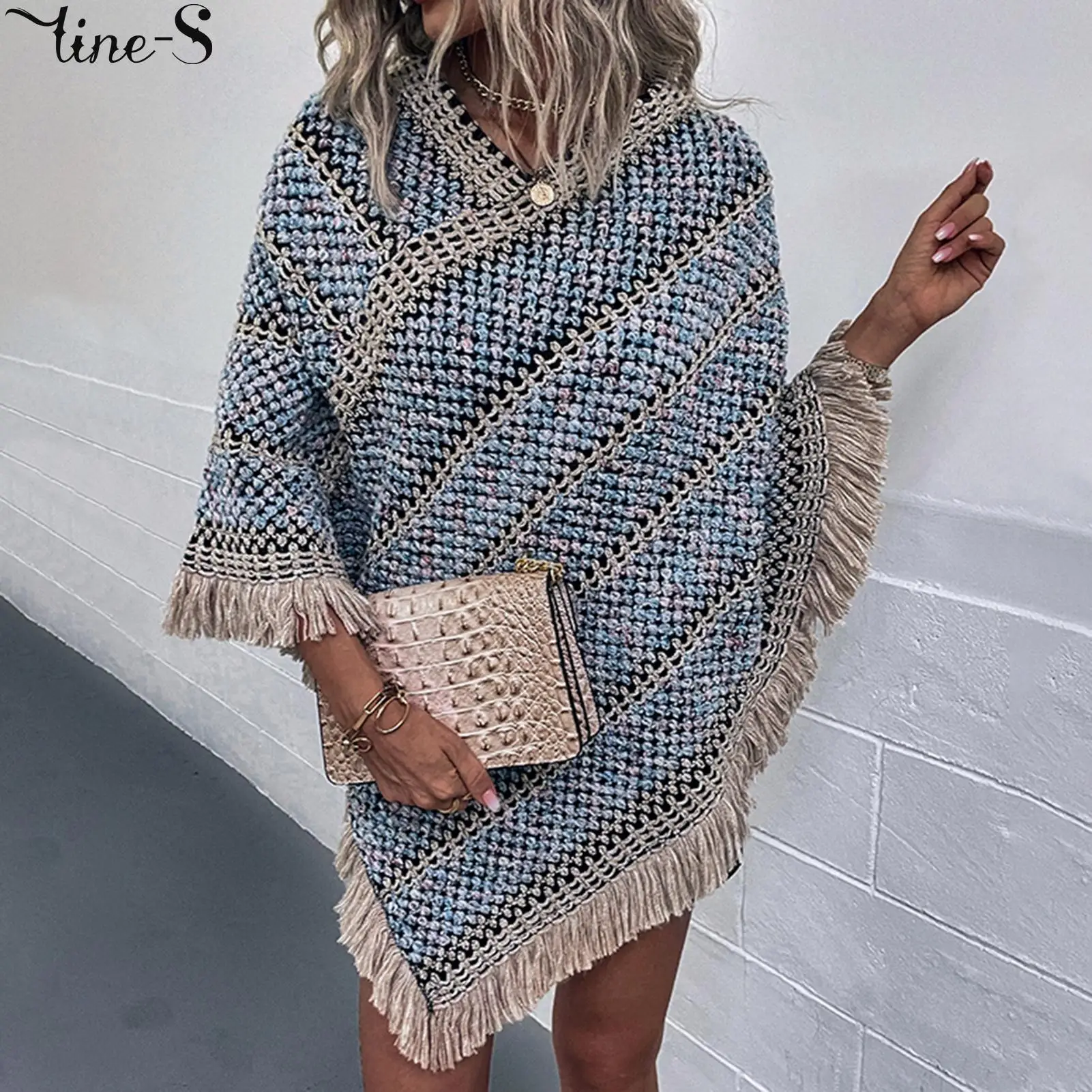 Women-Cardigan-Cloak-Slim-Fit-Horizontal-Stripe-Basic-Elegant-Shawl ...