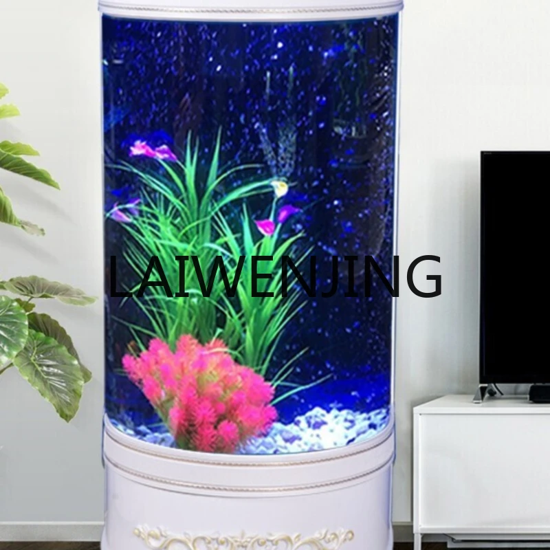 RWJ-Semicircle-Back-Filter-HD-Glass-Fish-Tank-Lazy-Change-Water-Fish ...