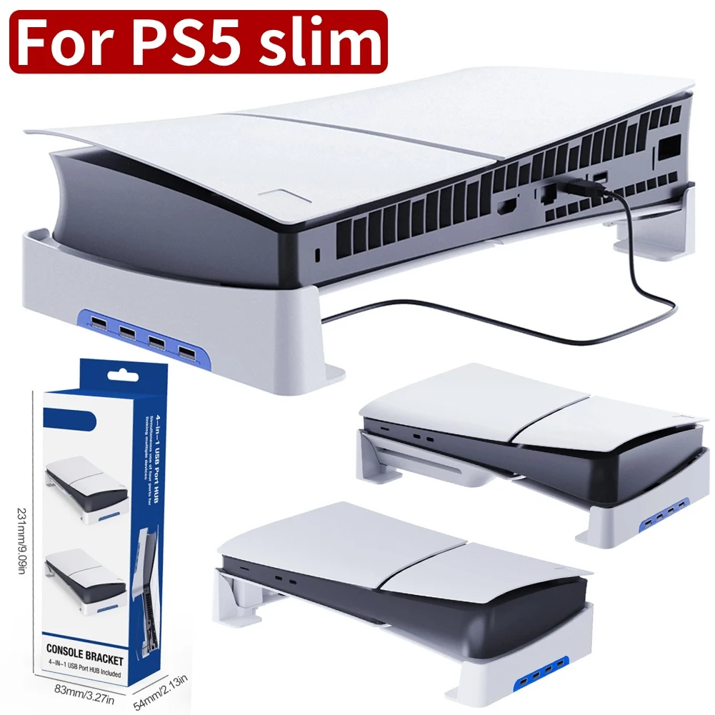 Slim-Host-Horizontal-Holder-Display-Dock-Bracket-com-4-portas-USB-HUB ...