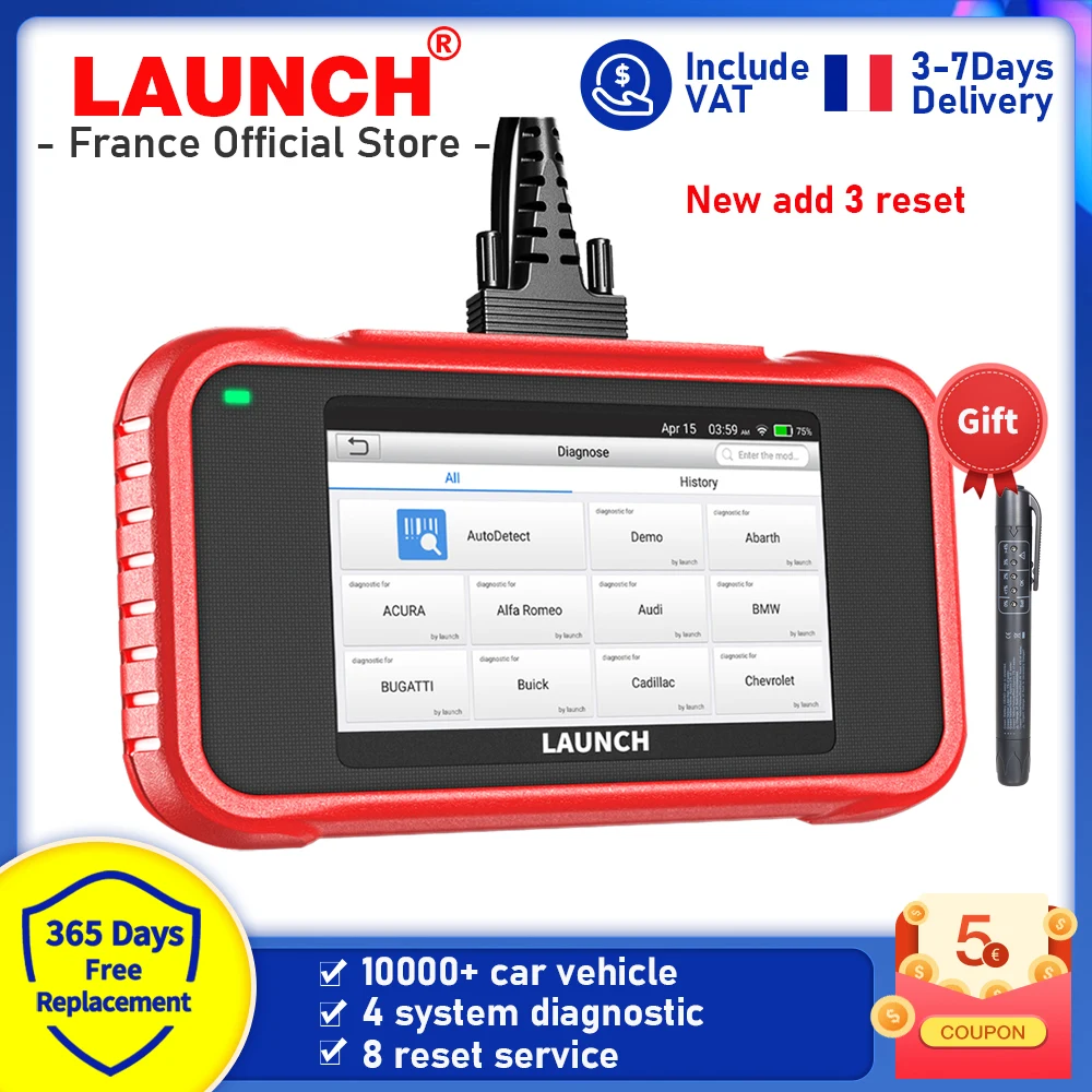 Launch X431 Crp129e Car Obd2 Diagnostic Tools Auto Obd Engine Abs Srs ...
