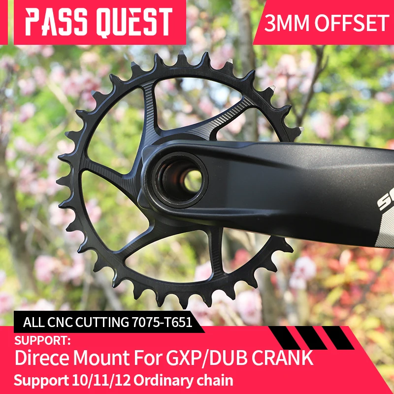 PASS-QUEST-for-3mm-Offset-Chainring-Install-Directly-Narrow-Wide-Teeth ...