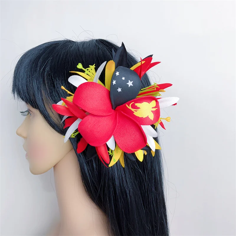 Papua New Guinea Country Flag Hair Claws Clips for Women Traditional ...