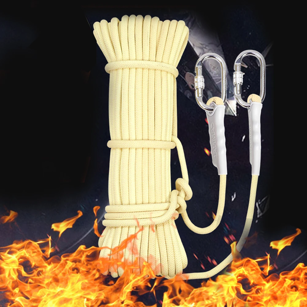 10m-Aramid Kevlar Wear-Resistant Fire-Retardant Static Force Rope,Rock ...
