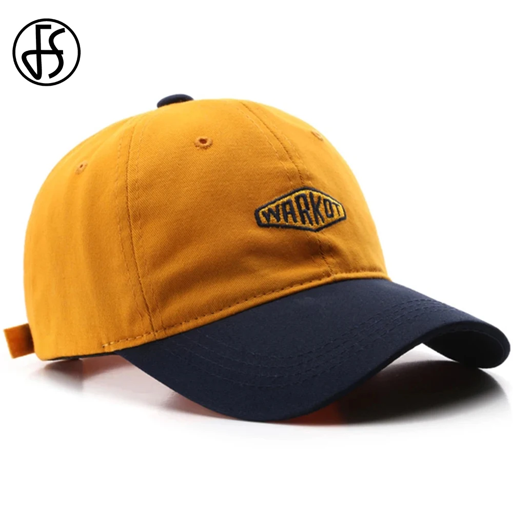 FS-Trendy-Yellow-Green-Baseball-Caps-For-Men-Summer-Streetwear-Hip-Hop ...