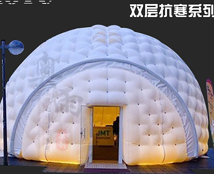 Outdoor-yurt-farmhouse-double-deck-inflatable-tent-to-keep-warm-and ...