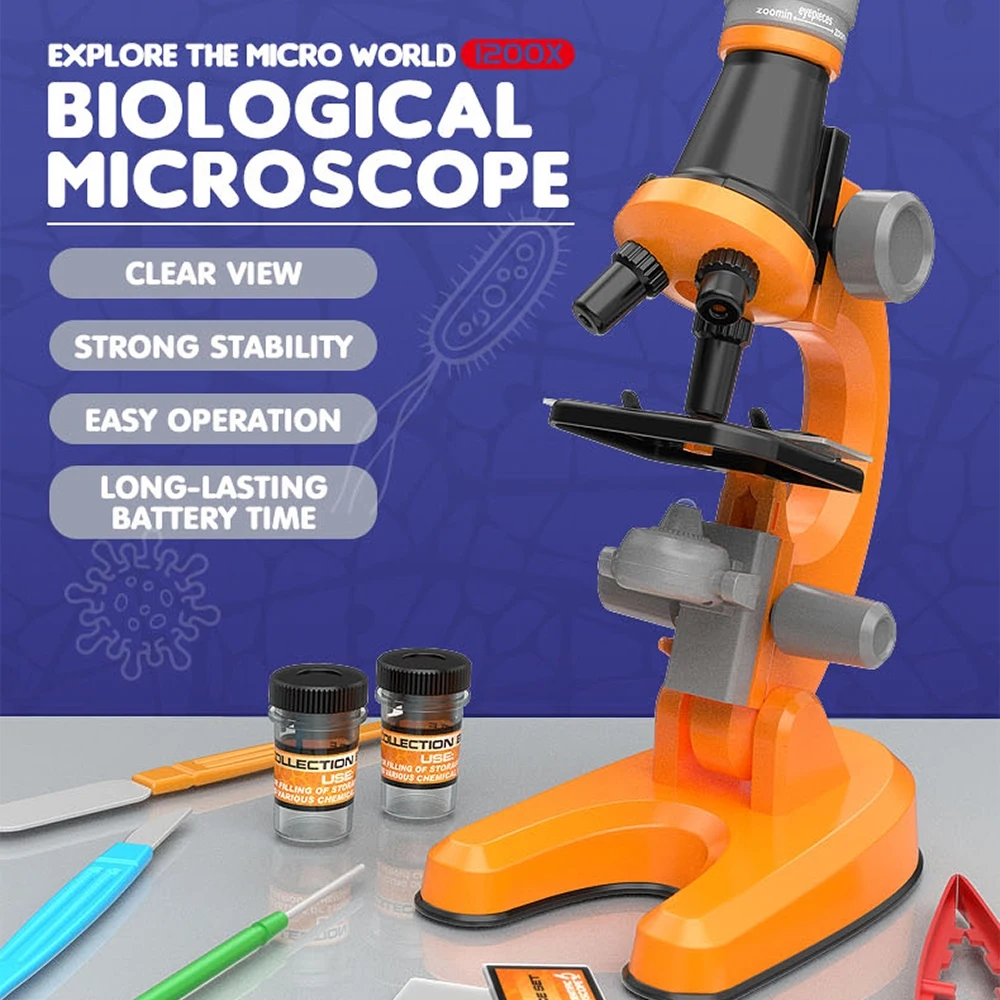 Caméra de microscope,Microscope numérique pour enfants,microscope sous ...