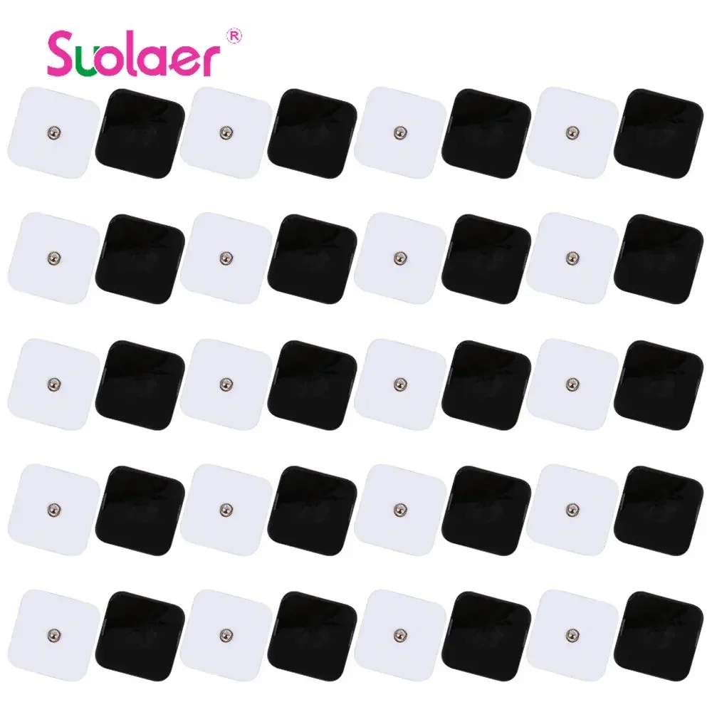 Electrode-Pads-Tens-Machine-Reusable-EMS-Acupuncture-Body-Muscle ...