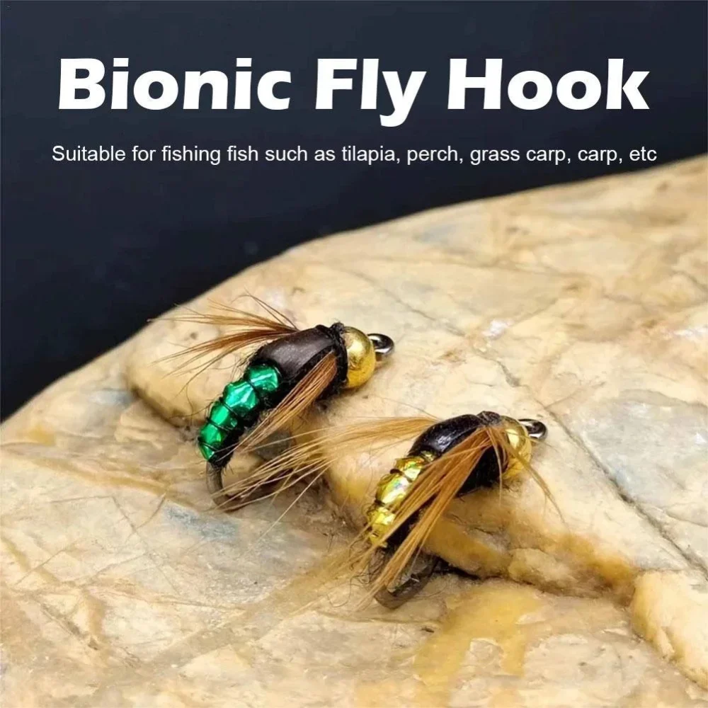 Brass-Bead-Head-Fast-Sinking-Nymph-Scud-Fly-Bug-Worm-Trout-Fishing ...