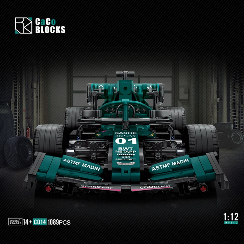 1248PCS-Technical-F1-Formula-Racing-Car-Building-Blocks-Expert-Super ...
