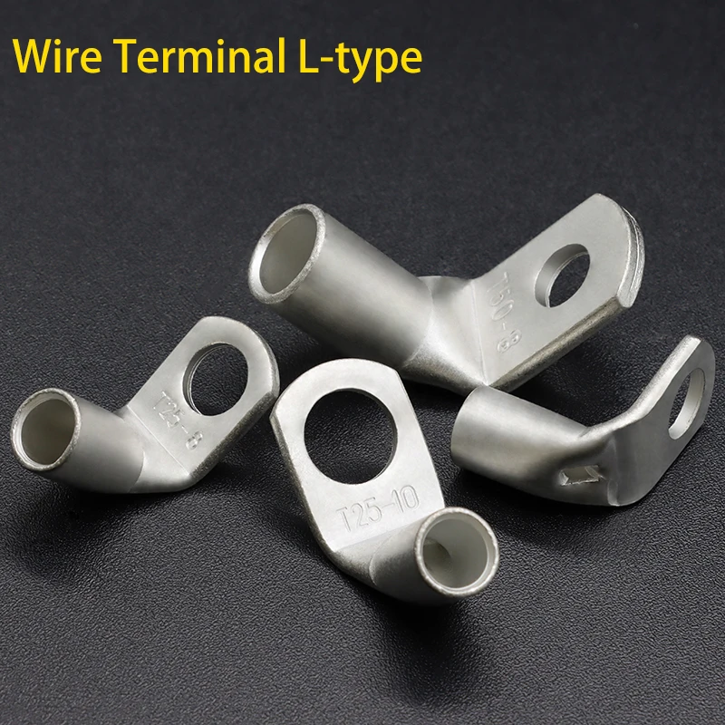 10-50pcs-Wire-Terminal-L-type-Right-Angle-90-Degree-Bend-Nose-T6-10-16 ...
