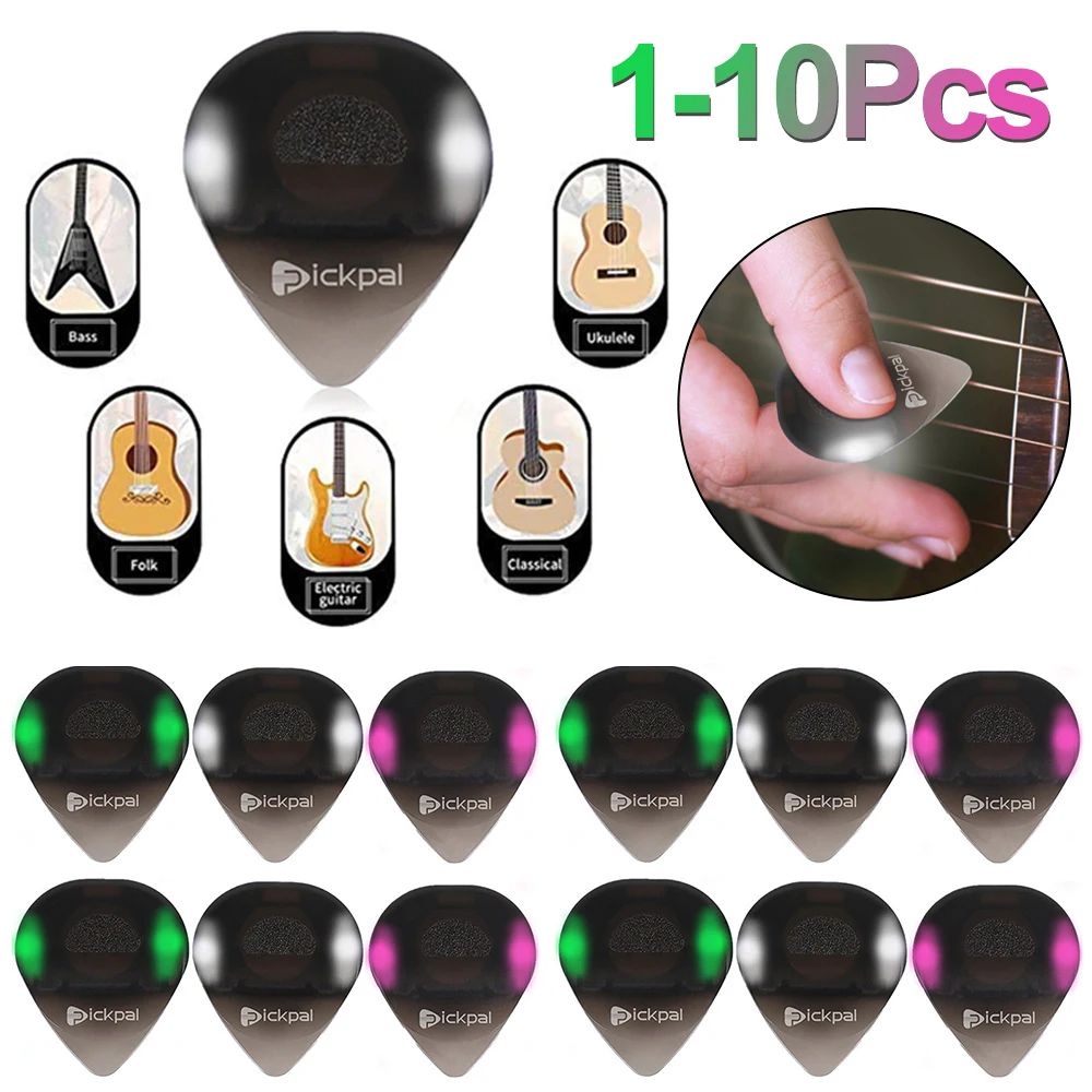 P-a-de-guitarra-brillante-de-1-10-piezas-instrumento-Musical-con-luz ...