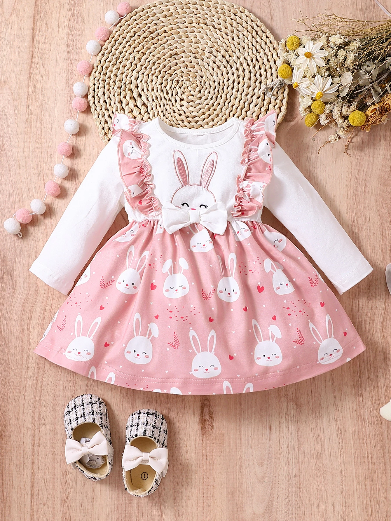 New-Spring-and-Autumn-Cute-Girl-Rabbit-Princess-Dress-Children-s-Long ...