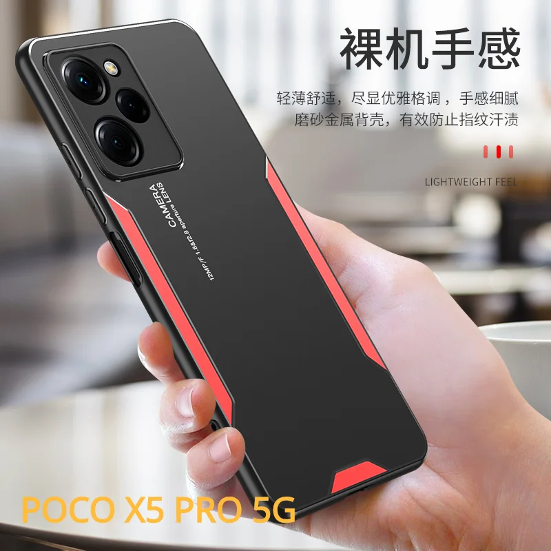 POCO-X5-PRO-X5PRO-5G-Case-Luxury-Laser-Carving-Metal-Shockproof ...