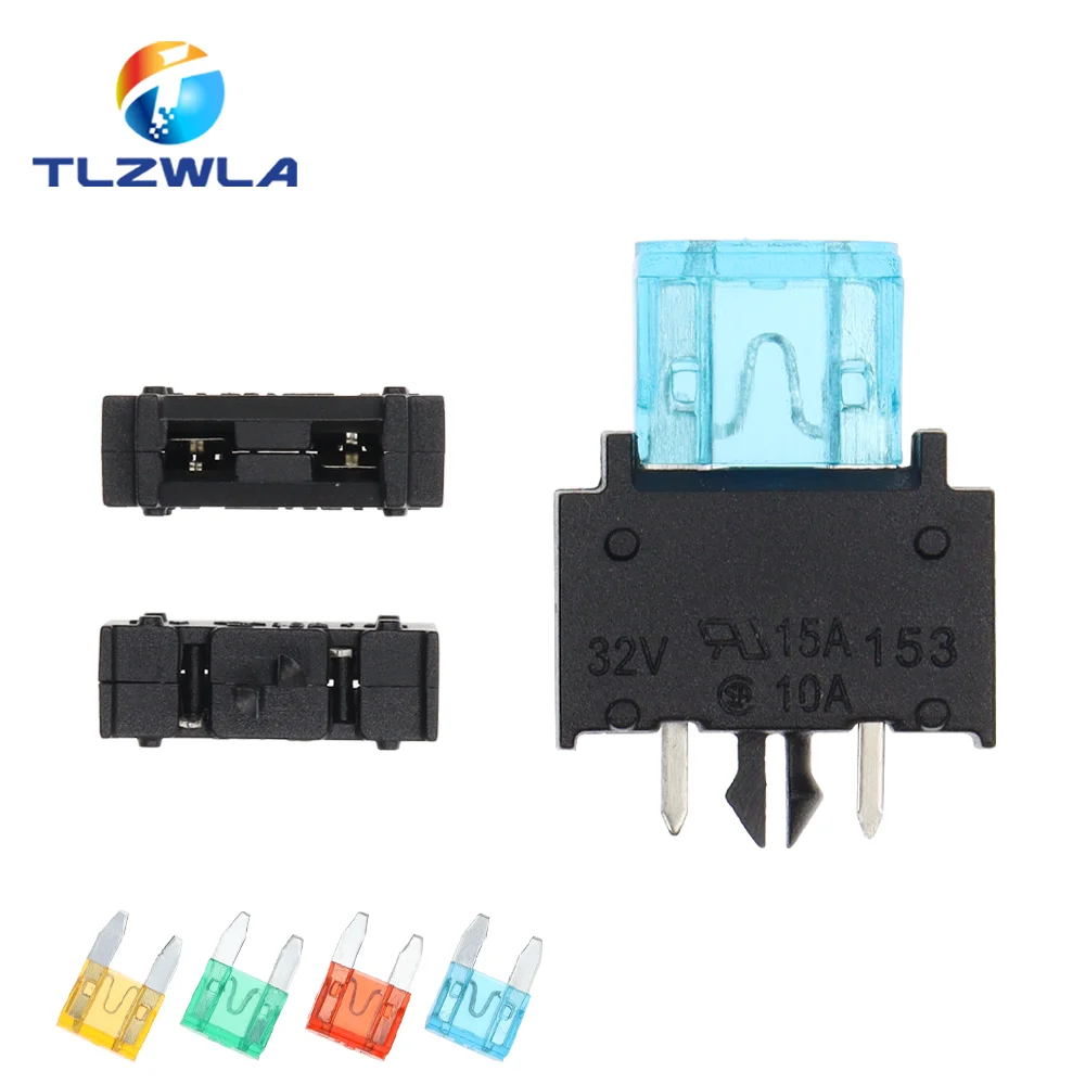 5PCS-Mini-Automotive-Fuse-Holder-01530008Z-15A32V-PCB-Panel-Mounting ...