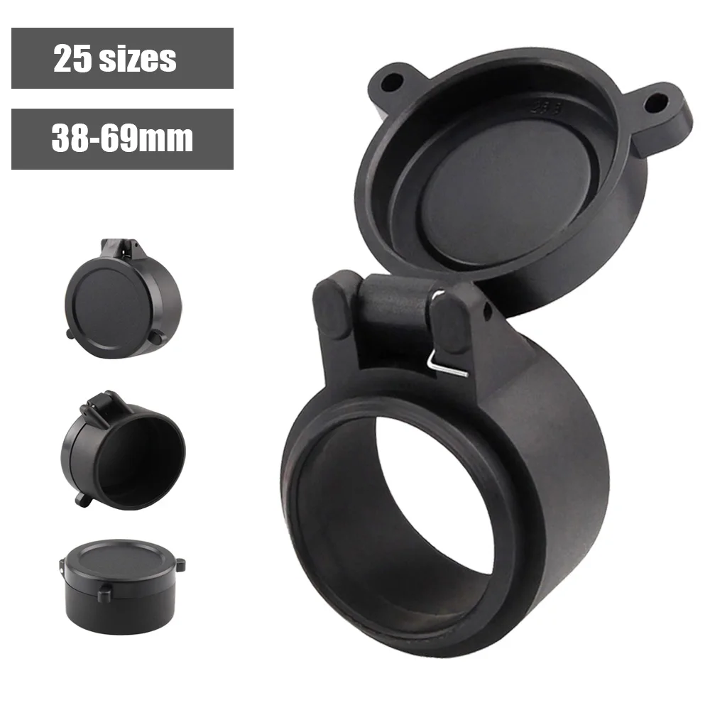 30mm-69mm-Flip-Up-Quick-Spring-Cap-Objective-Lense-Lid-Hunting-Rifle ...