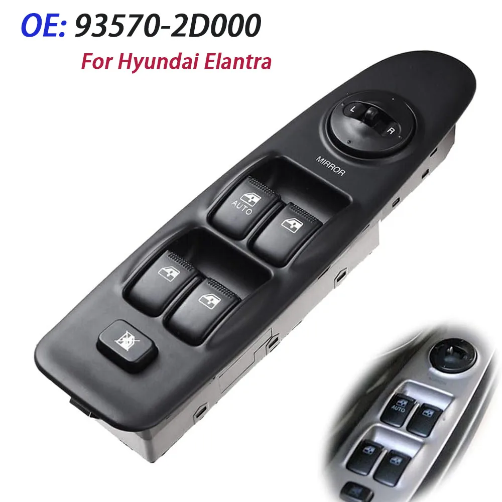 93570-2D000 Front Left Driver Side Power Window Switch Master Control ...