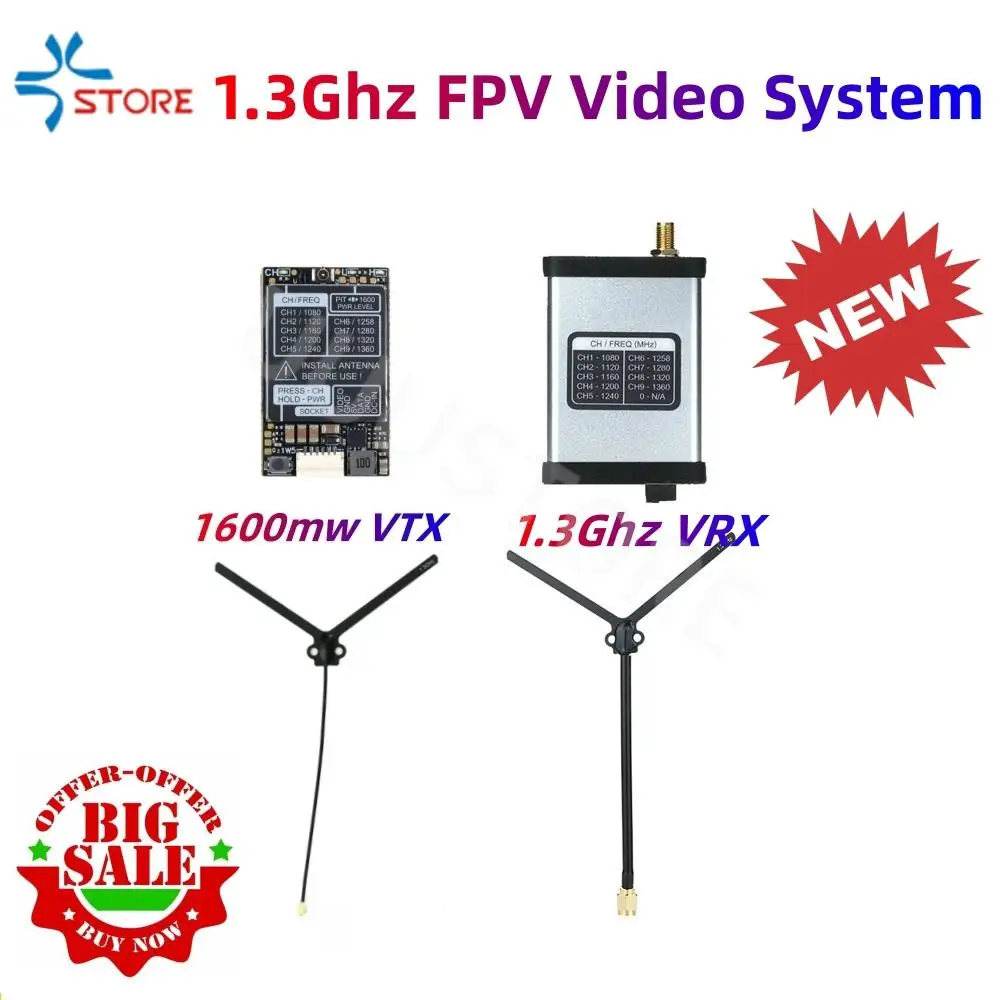 1-3G-1-6W-1600mw-FPV-VTX-Video-Transmitter-and-Receiver-Analog-Video ...