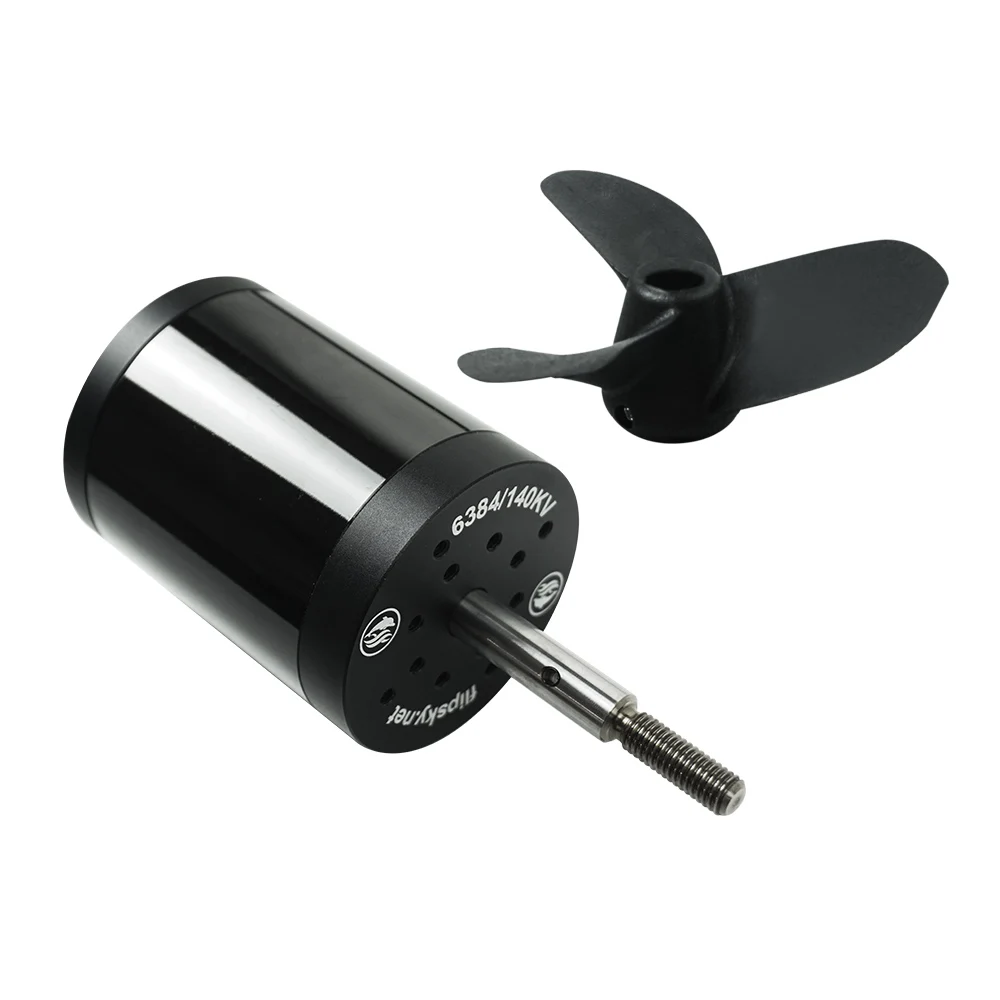 Waterproof Flipsky 6384 Long Shaft DC Motor 140KV 4400W 10mm For ...