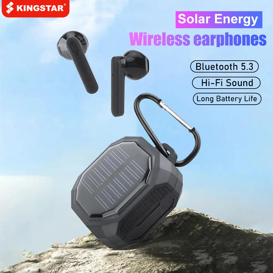 KINGSTAR-K050-TWS-Earphones-Solar-Charging-Box-Wireless-Bluetooth ...