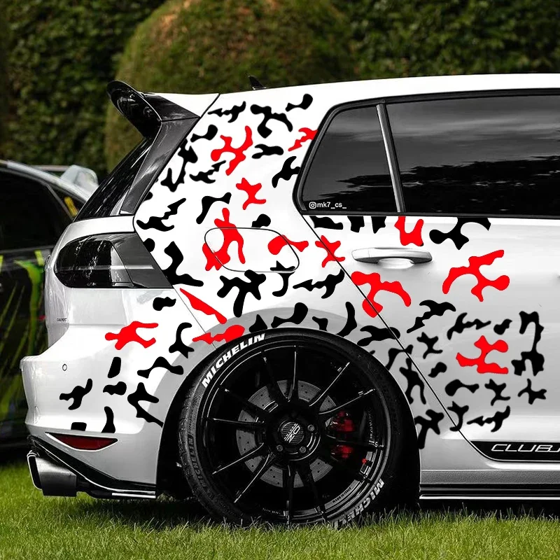 Camouflage-Car-Stickers-Racing-Camo-Decals-Refit-Auto-Both-Sides-Body ...