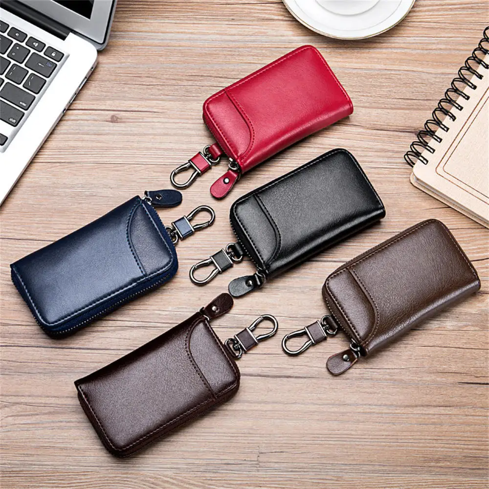 Men-Leather-Zipper-Key-Case-Fashion-Multifunctional-Car-Key-Organizer ...