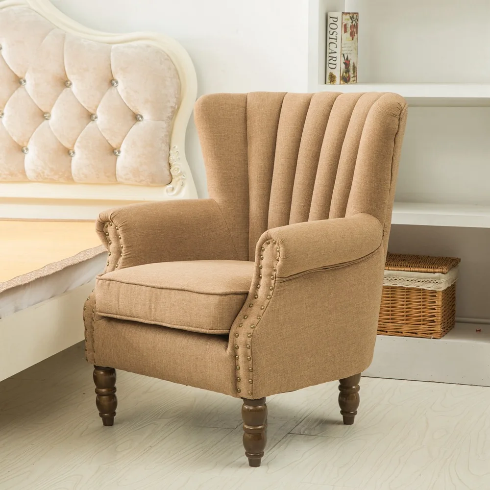 Joylove-sof-individual-de-tela-Simple-Retro-americano-silla-individual-de-Hotel-dormitorio ...