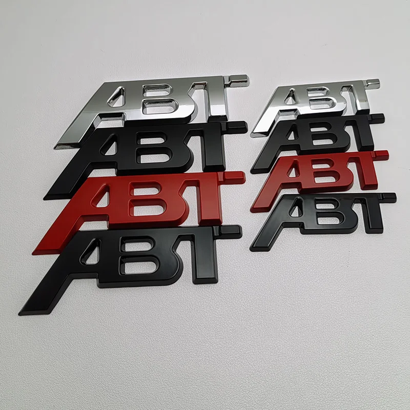 3D Metal Car Fender Trunk Body Tailgate Emblem Badge ABT Logo Decal ...
