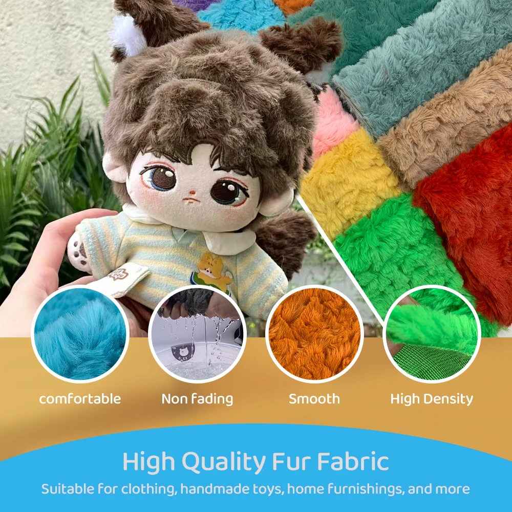 Sale Imitation rabbit fur plush 25x45 cm Soft and fluffy embossed ...