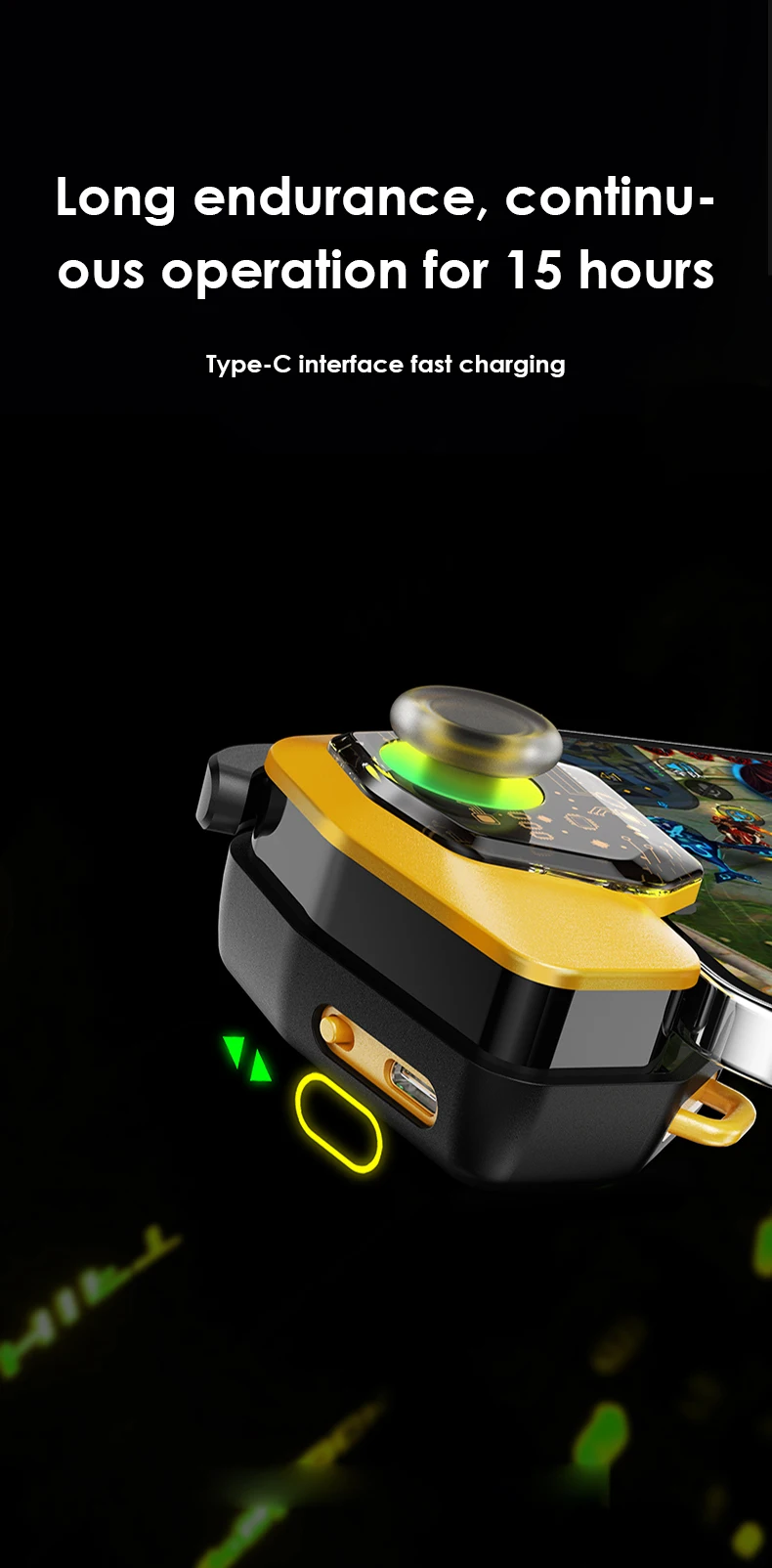 One Key Game Controller Double Side Key Design Anti Slip Chicken Eating ...