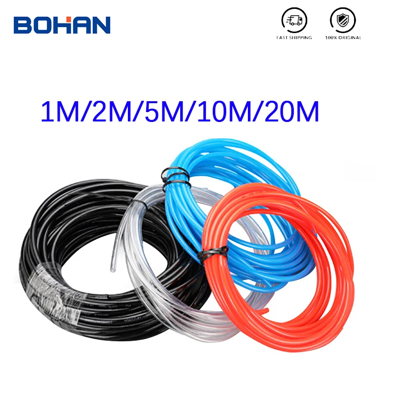 1M/2M/5M/10M/20M Polyurethane Tubing Air Component Hose 4mm 6mm 8mm 10mm 12mm Pipe Line Hose ...