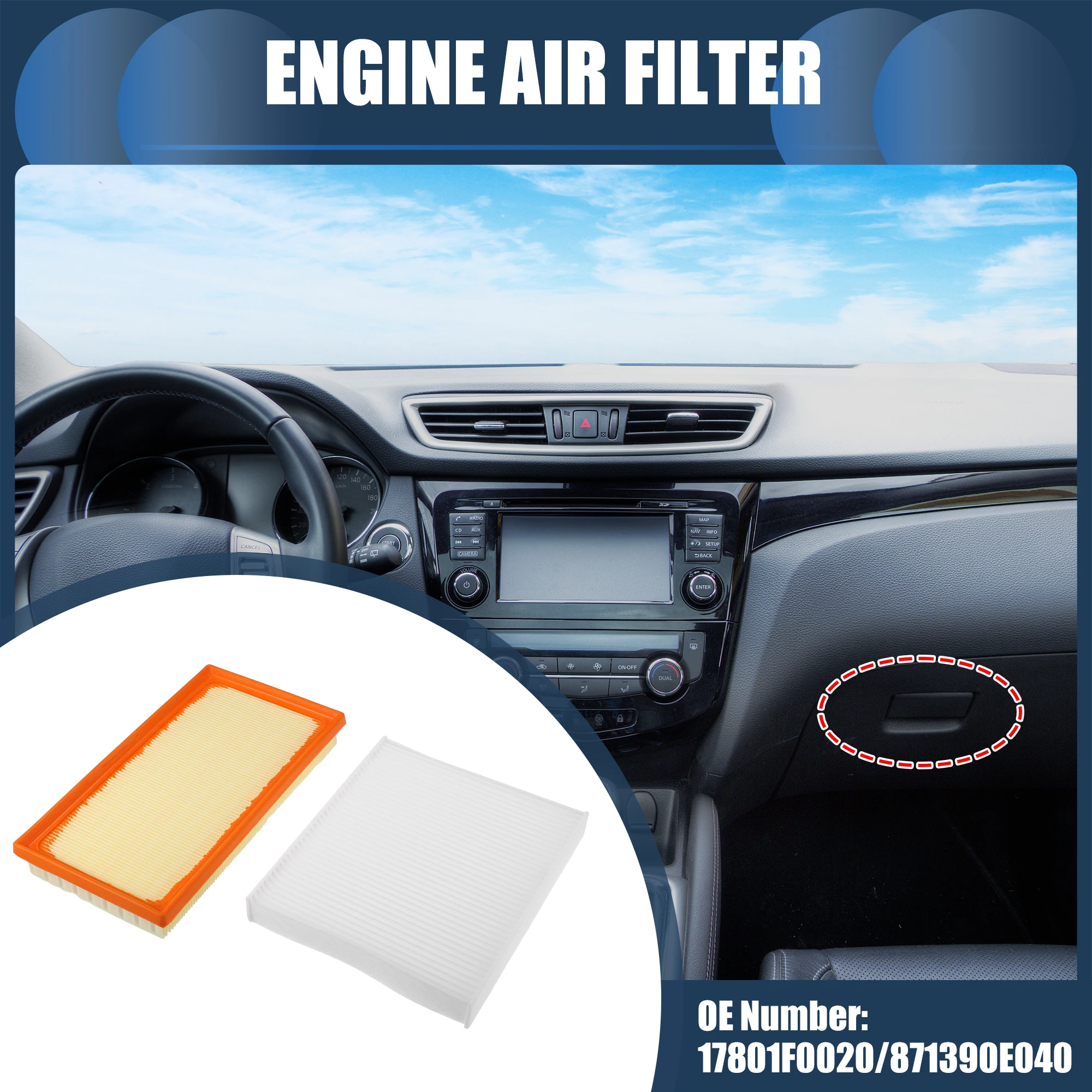 X-Autohaux-Auto-Air-Intake-Filter-17801F0020-871390E040-for-TOYOTA ...