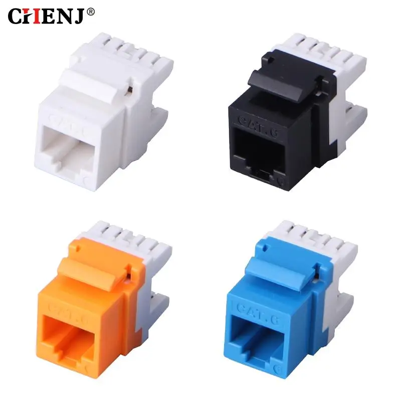 Gigabit-Ethernet-RJ45-CAT6-Keystone-Jacks-Toolless-Network-Modules ...