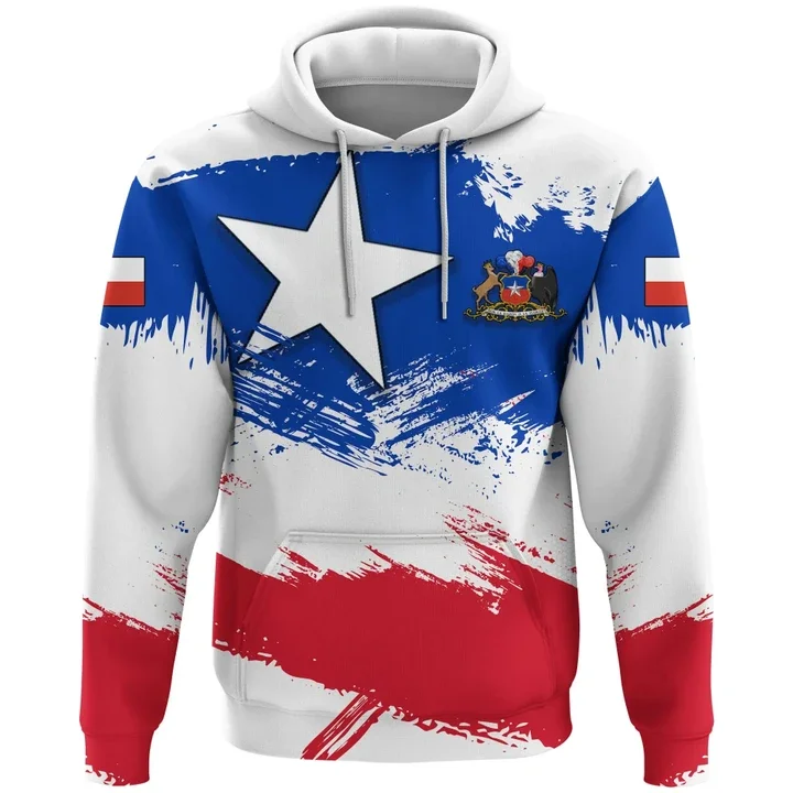 Sudadera con capucha con estampado 3D del mapa del emblema nacional de ...