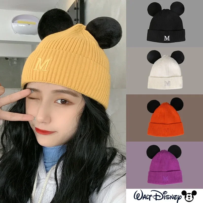 Disney-Mickey-Mouse-Beanies-Cute-Women-Warm-Fashion-Kawaii-Knit-Hat ...
