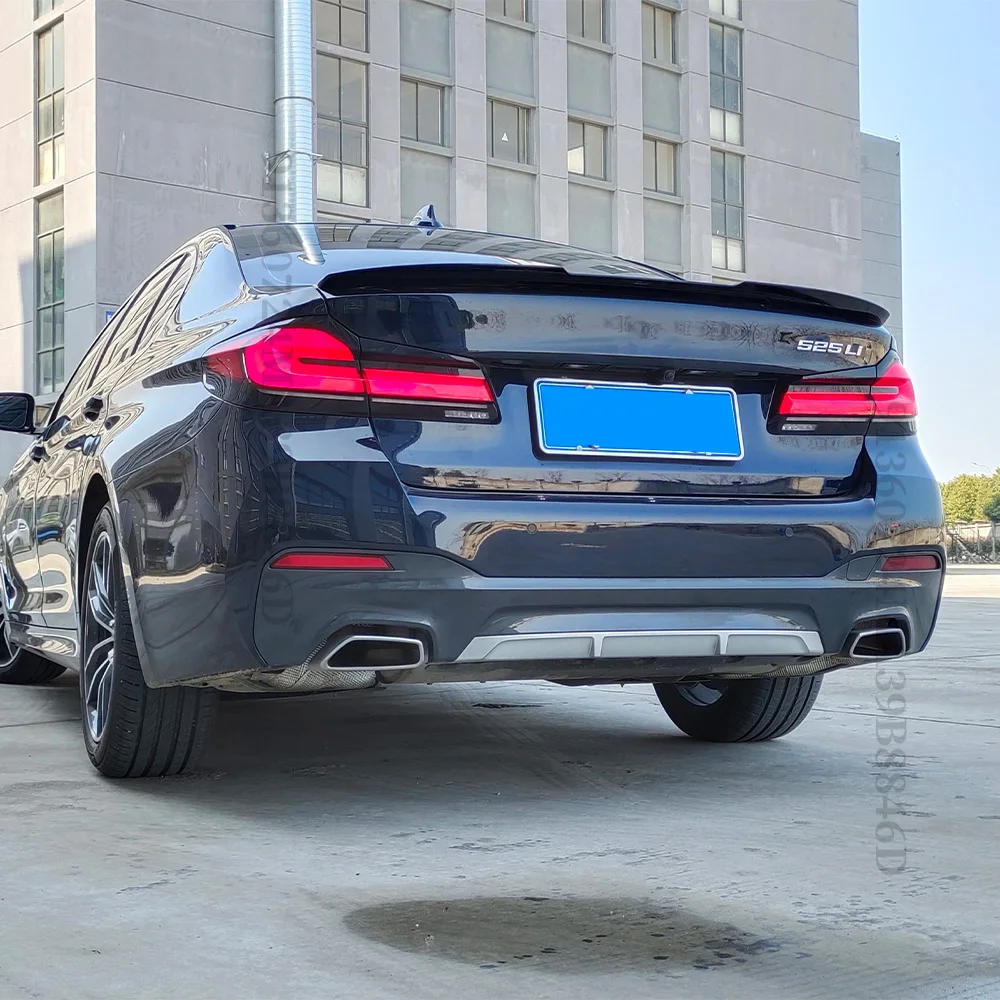 Splitter Deflector Body Kit Boot Lip Rear Spoiler Wing For BMW G30 M5 ...