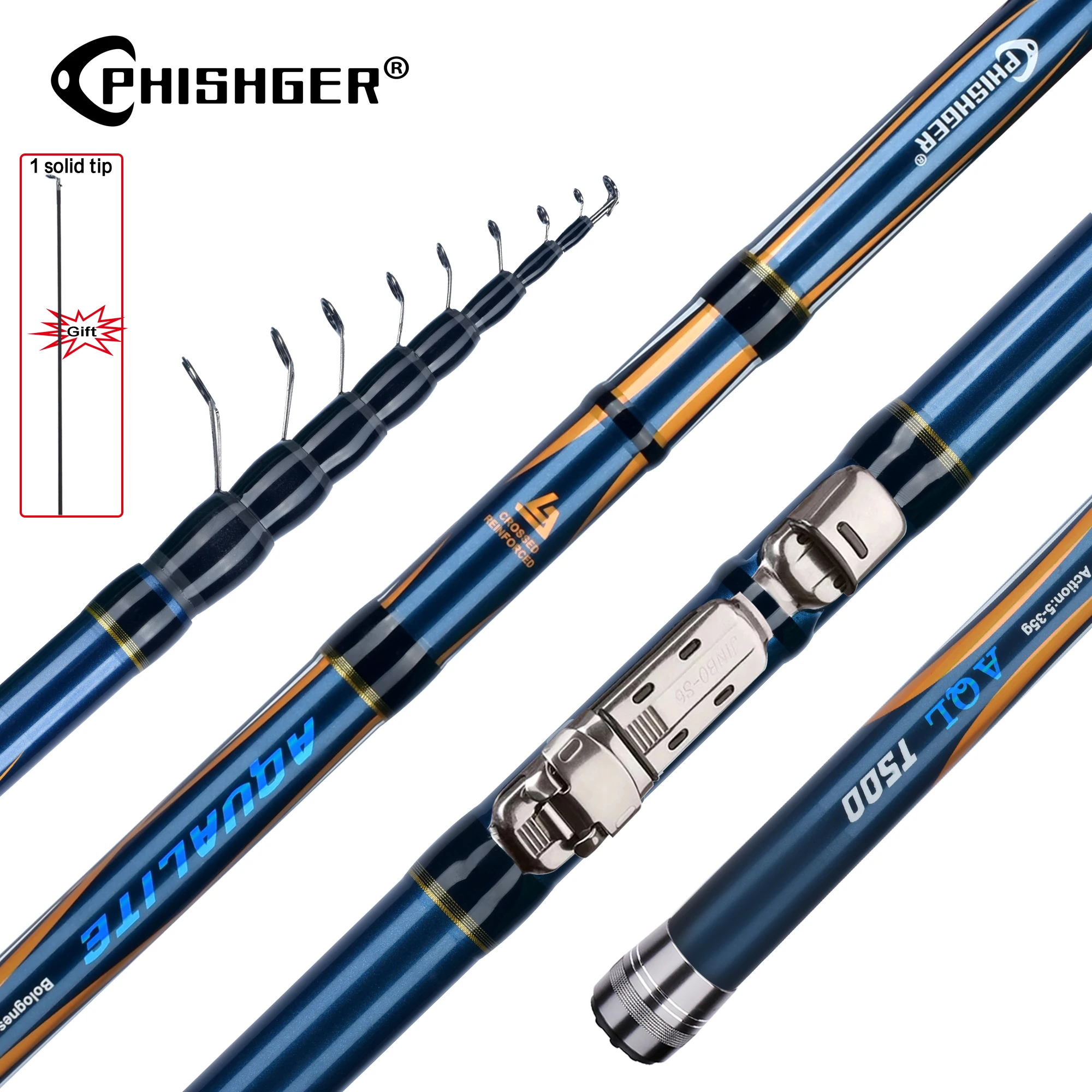 Phishger Telescopic Bolognese Trout Fishing Rod 4/4.5/5/5.5/6m 30t ...