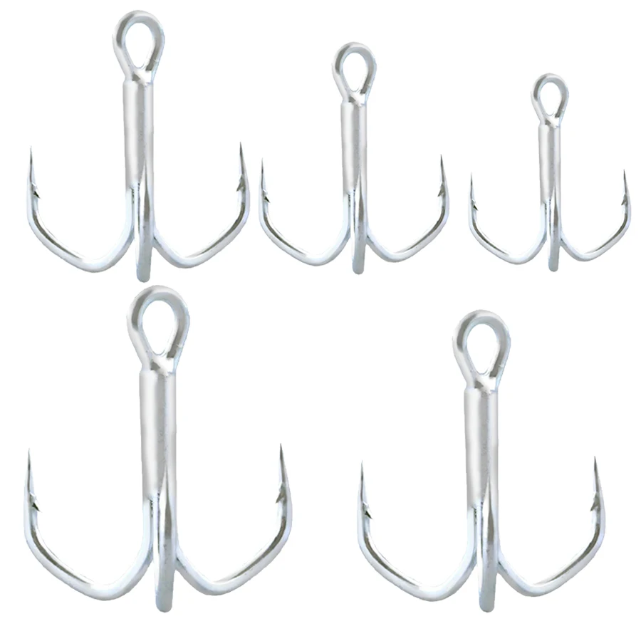 High-Carbon-Steel-Treble-Hooks-3X-Extra-Sharp-Fishing-Hooks-for-Fishing ...