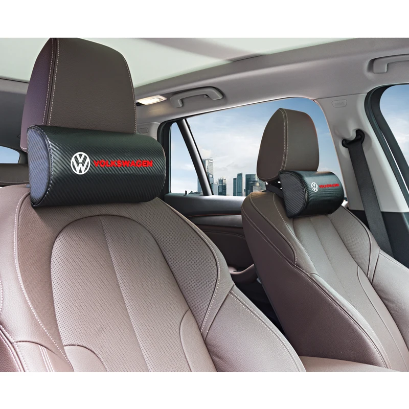 car-neck-pillows-both-side-pu-leather-single-headrest-case-for ...