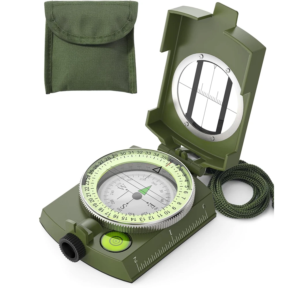 Tactical Waterproof Compass High Precision Professional Metal Sight ...