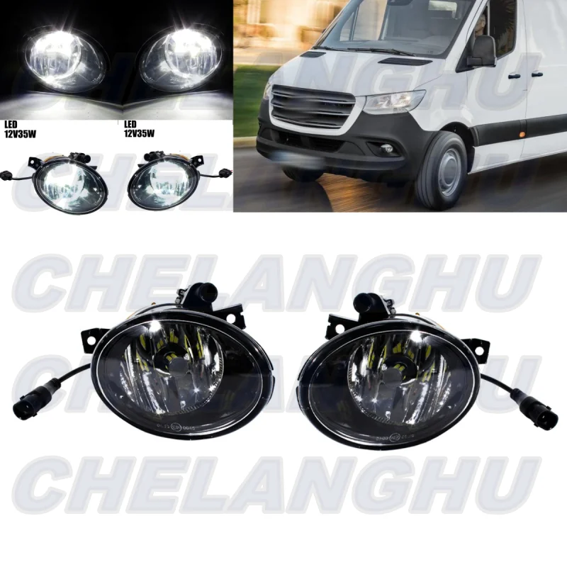 LED-Fog-Lights-For-Benz-Sprinter-W907-W910-2019-2020-2021-Pair-Left ...