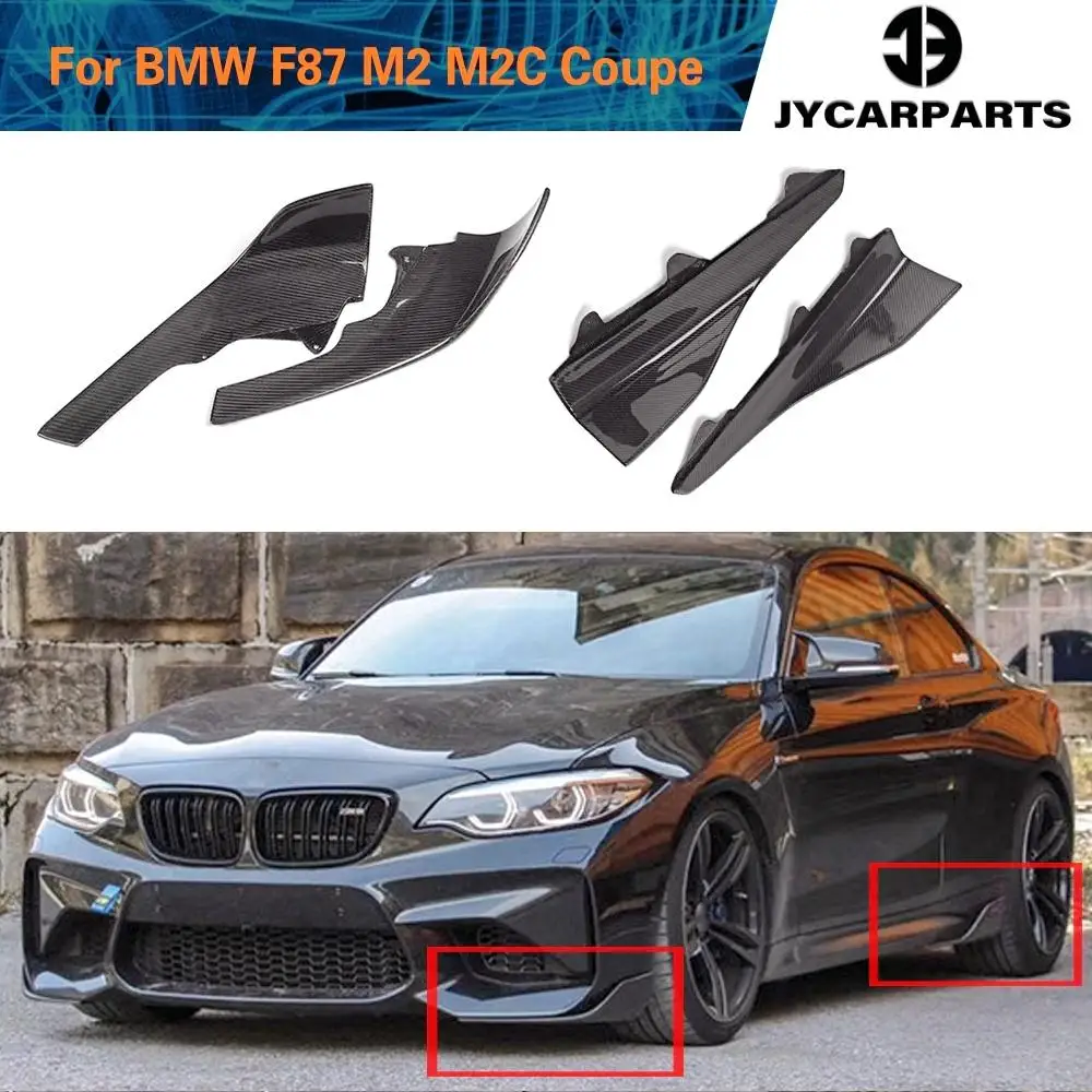 Carbon Fiber/FRP Front Bumper Spoiler Lip Corner Side Skirt Splitters ...