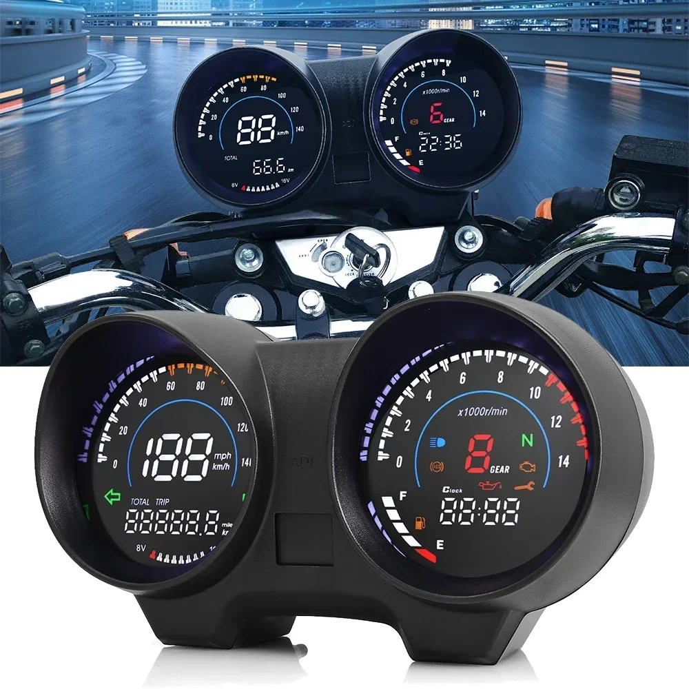 Motorcycle-RPM-Meter-Speedometer-Digital-Dashboard-Tachometer-Odometer ...