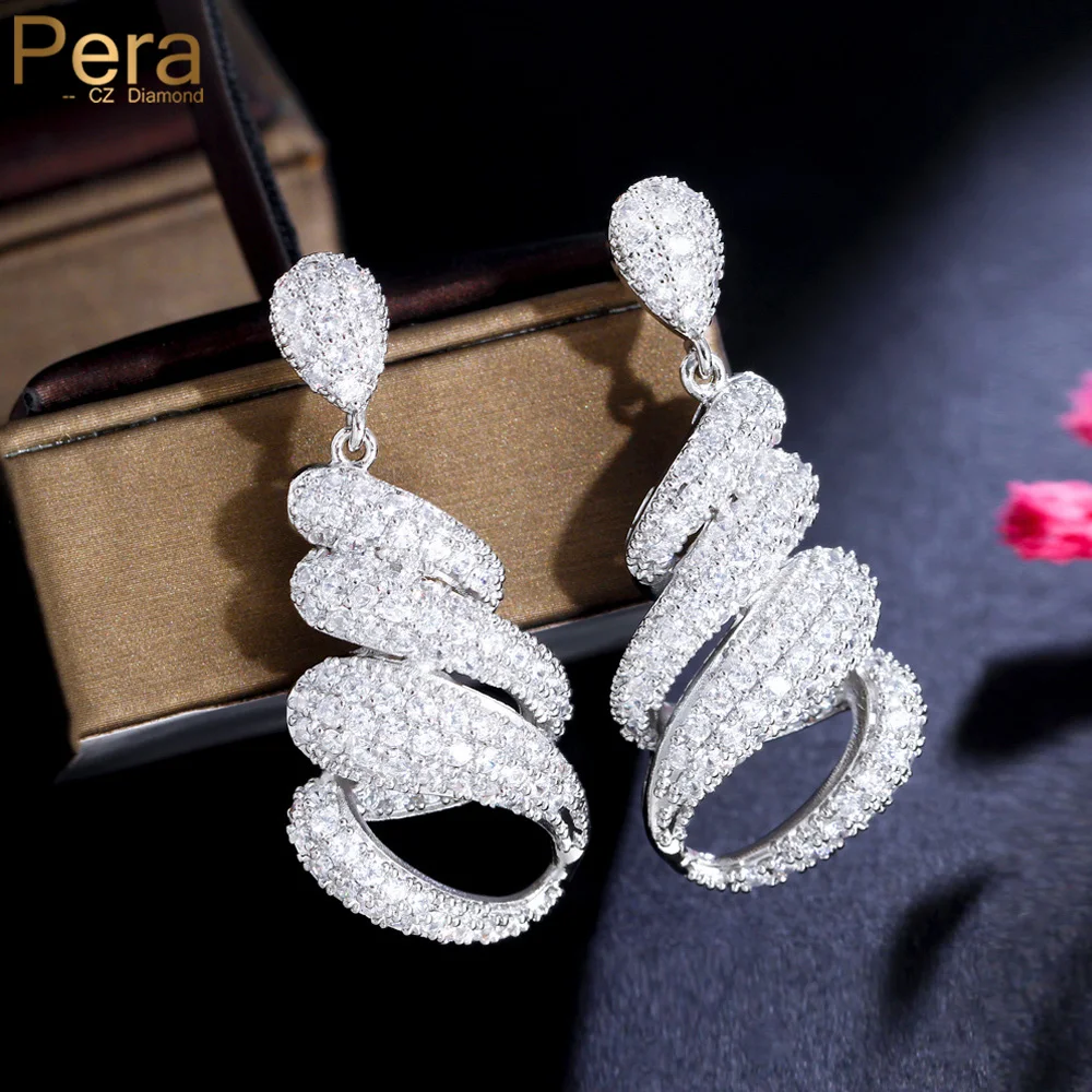 Pera-Fashion-Rotate-Geometry-Design-Cubic-Zirconia-Long-Drop-Earrings ...