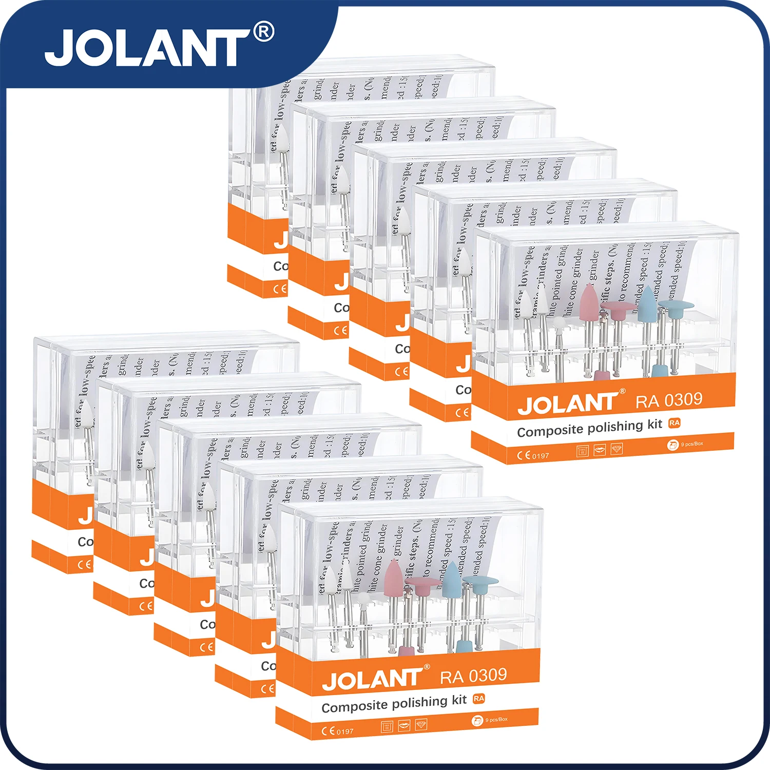 10-cajas-JOLANT-Kit-de-pulido-compuesto-Dental-RA-0309-pulidores-de ...