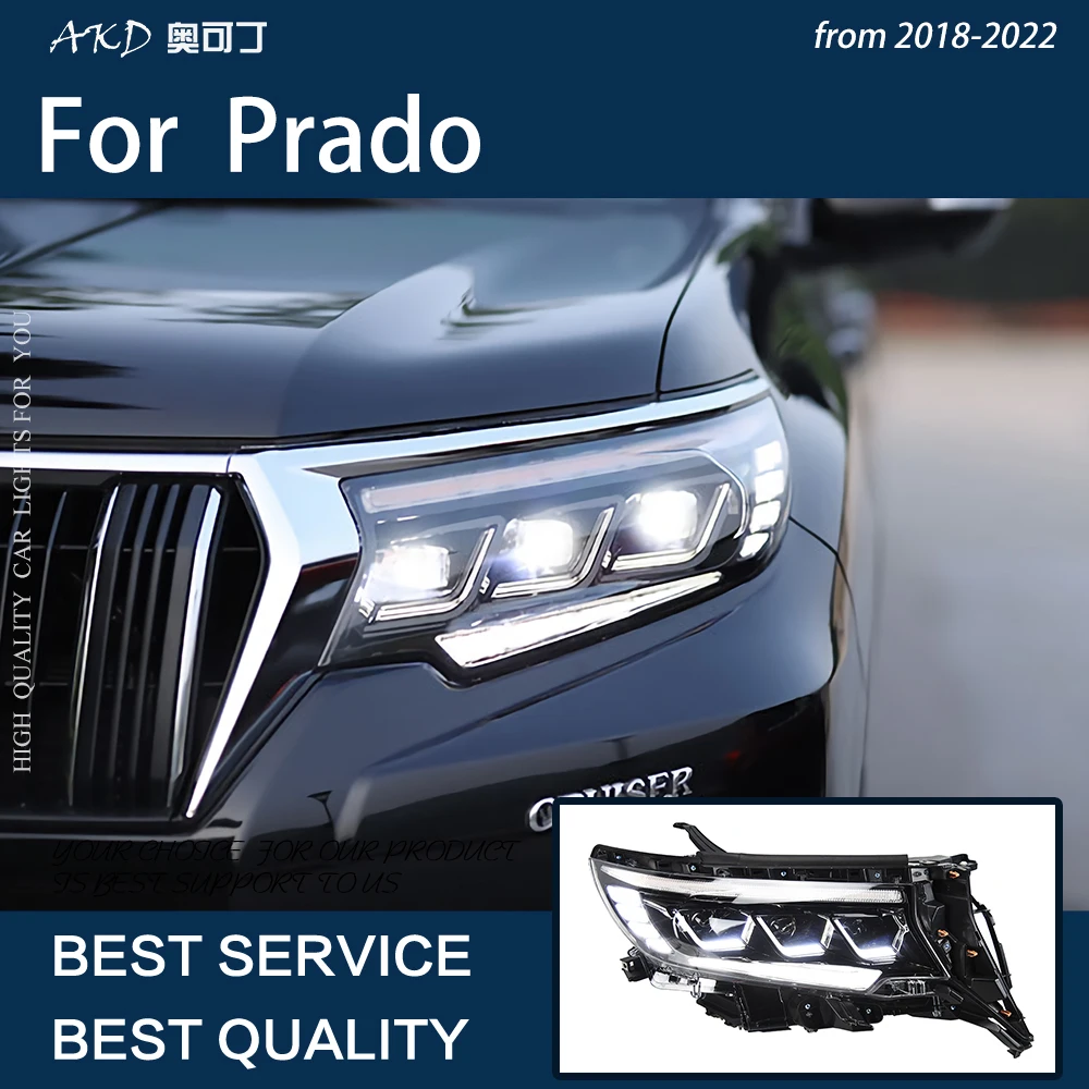 Car-Lights-for-Toyota-Prado-2018-2022-LED-Auto-Headlight-Assembly-Upgrade-Crystal-Matrix-Dynamic ...